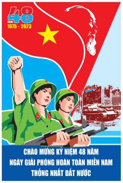poster cổ động ngày giải phóng miền nam 30/4 CDR 3233 - Chia sẻ & cung ...