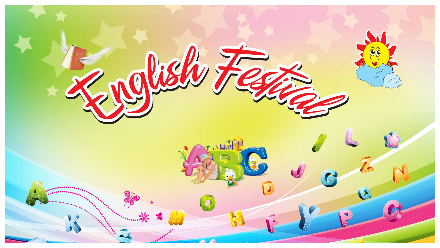 29258 file thiết kế background phông nền maket ngày hội tiếng Anh corel ...